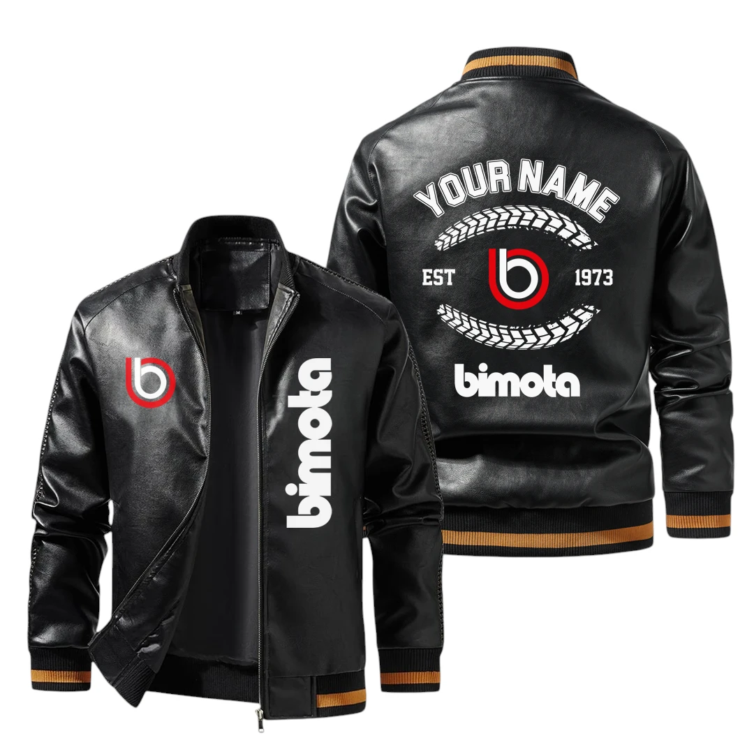 Vintage Bimota Exclusive Logo Jacket Est 1973, Classic Ribbed Collar And Striped Cuffs, Custom ...