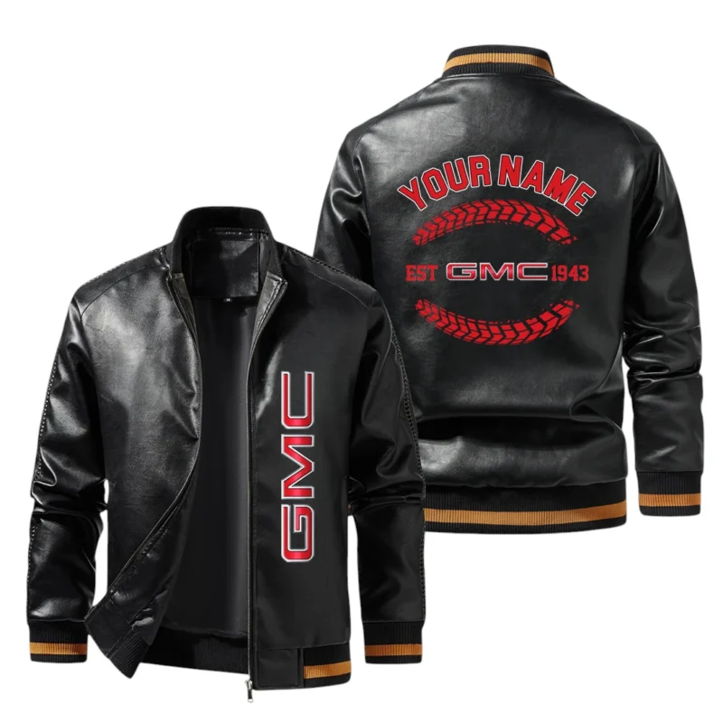 Vintage GMC Car Exclusive Logo Jacket Est 1943, Classic Ribbed Collar ...