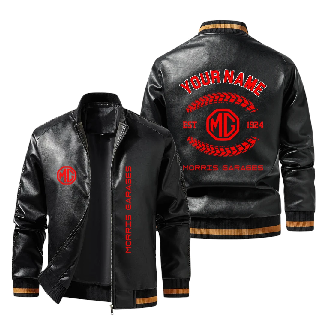 Vintage MG Cars Exclusive Logo Jacket Est 1924, Classic Ribbed Collar ...