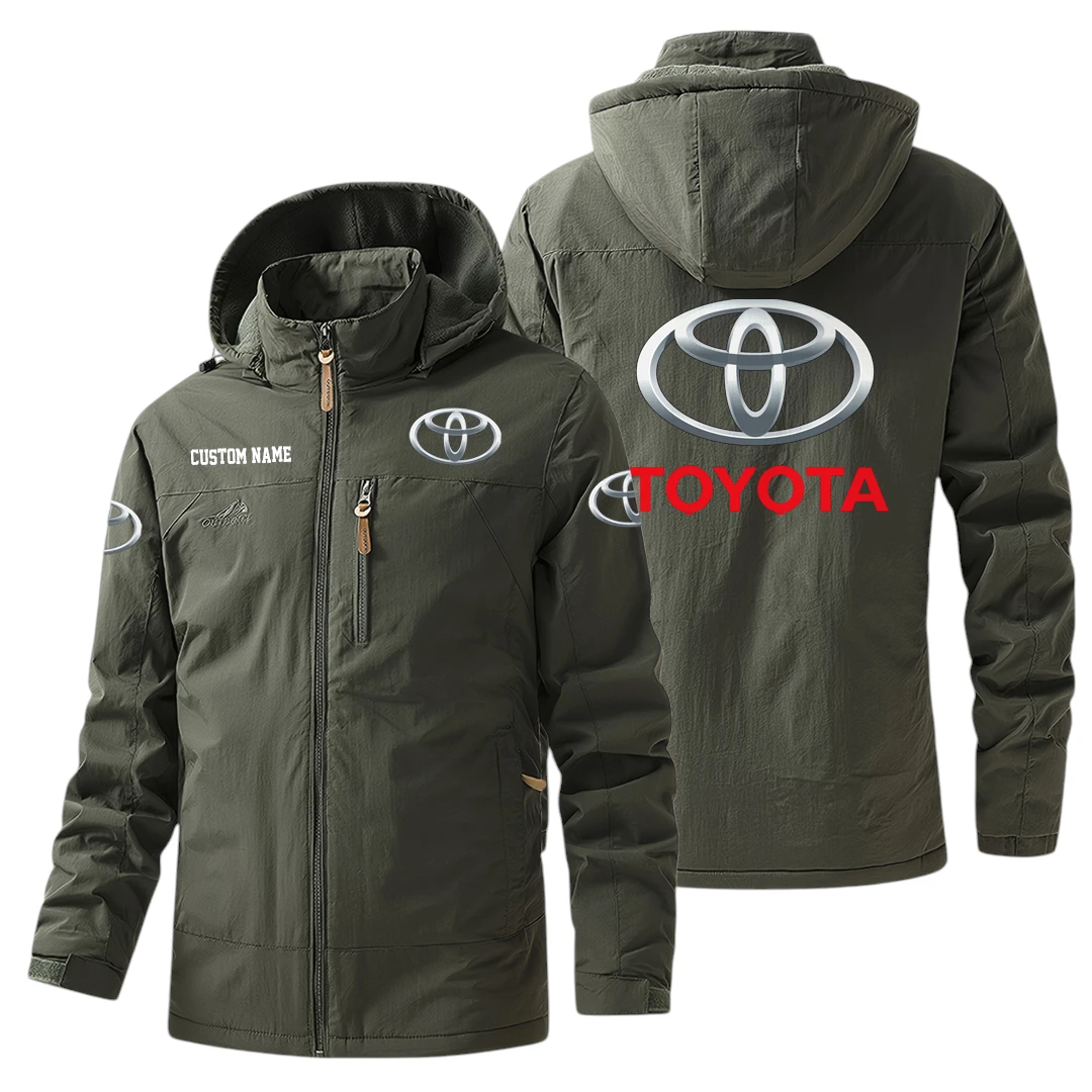 Toyota Windbreaker Jacket Hooded, Warm Lining Waterproof Outdoor ...