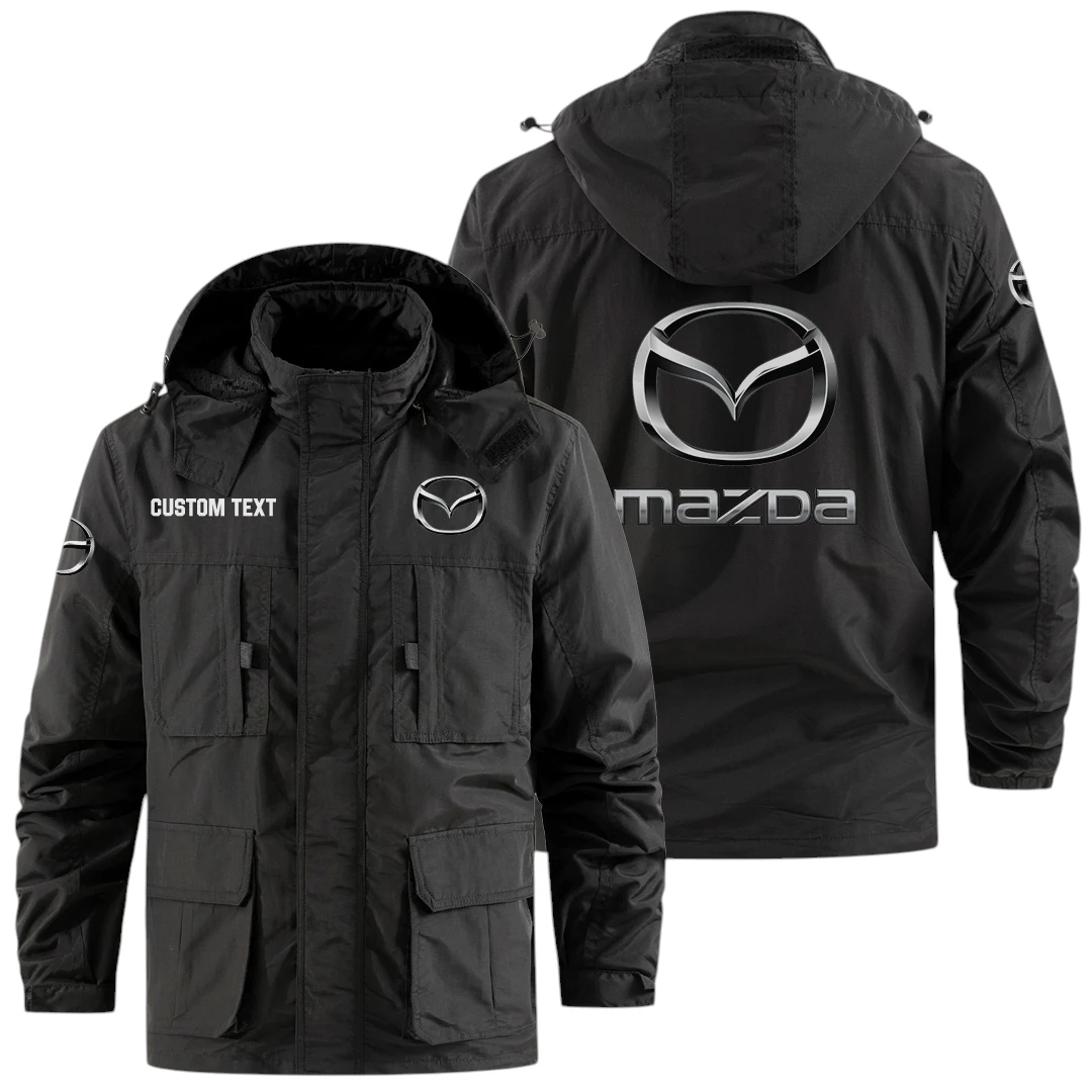 Mazda Exclusive Logo Windbreaker Jacket Hooded Detachable, Outdoor ...
