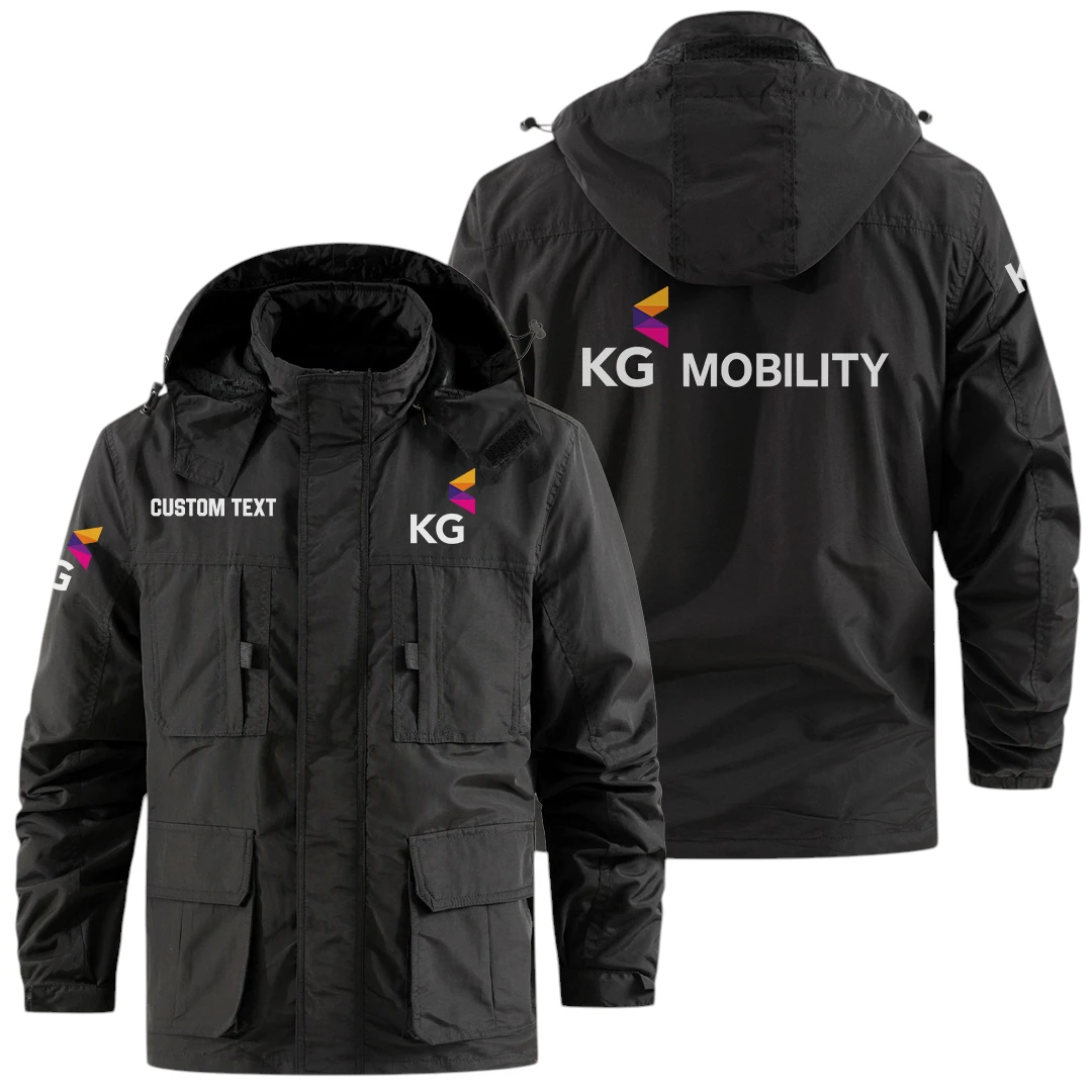KG Mobility Exclusive Logo Windbreaker Jacket Hooded Detachable ...