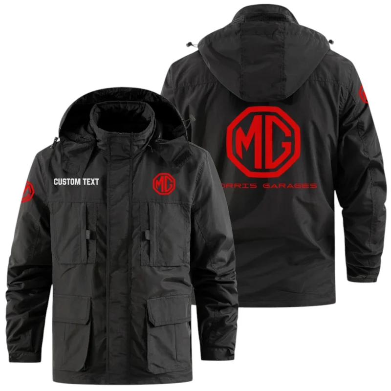 MG Cars Exclusive Logo Windbreaker Jacket Hooded Detachable, Outdoor ...