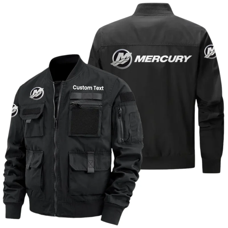 Mercury Exclusive Logo Jacket X Baseball Collar Style Multiple Pockets ...