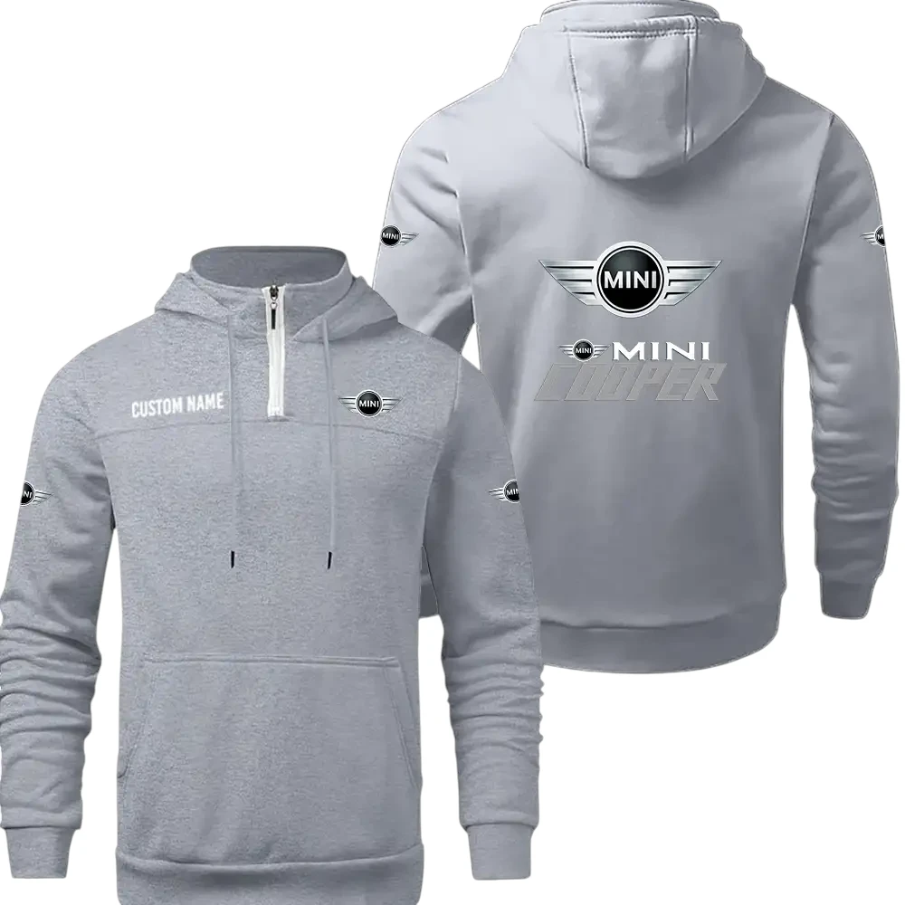 Mini Cooper Quarter Zip Hoodie, Sports Hoodie Custom Name ...