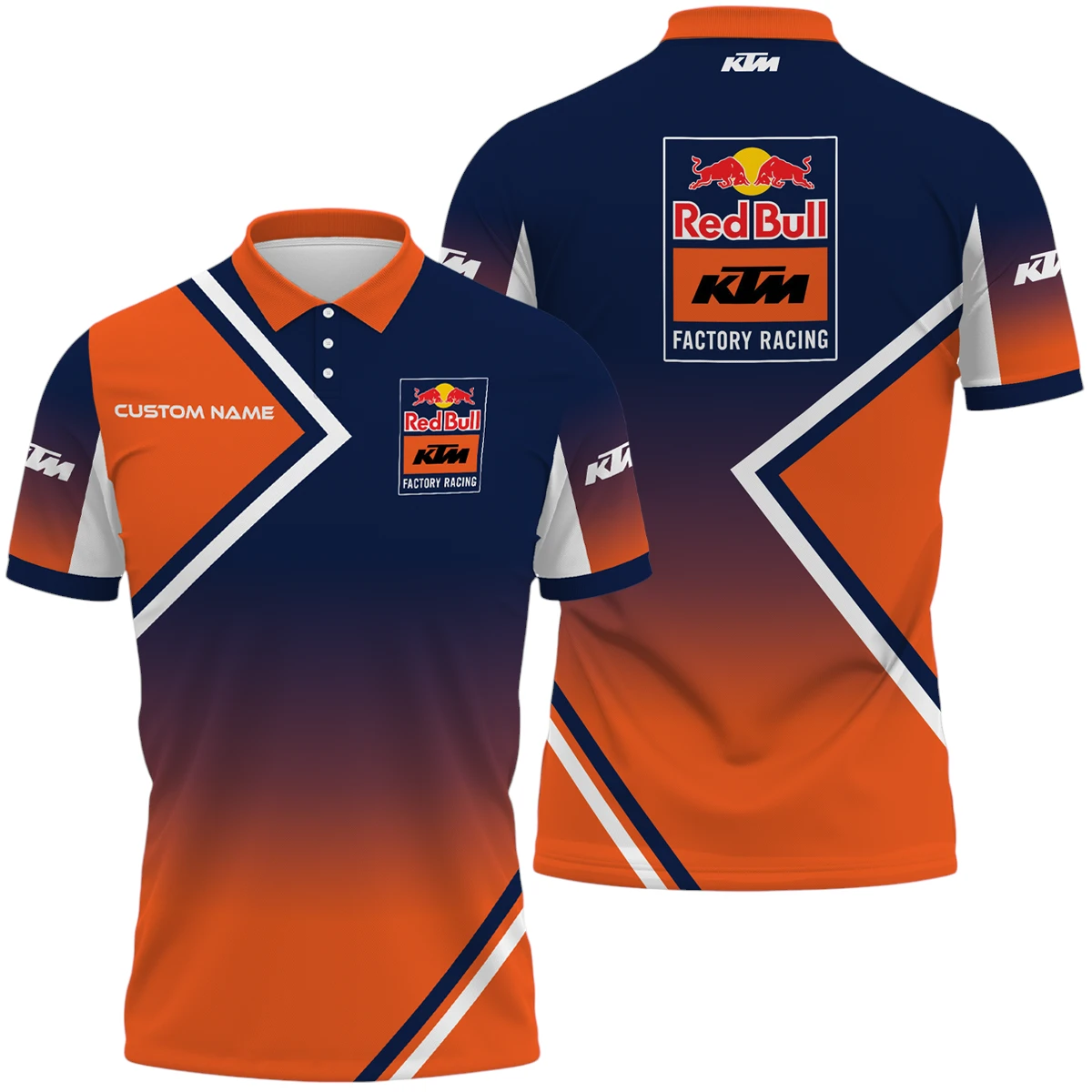 Red Bull KTM Factory Racing Polo Shirt All Over Print Gift For Sports ...